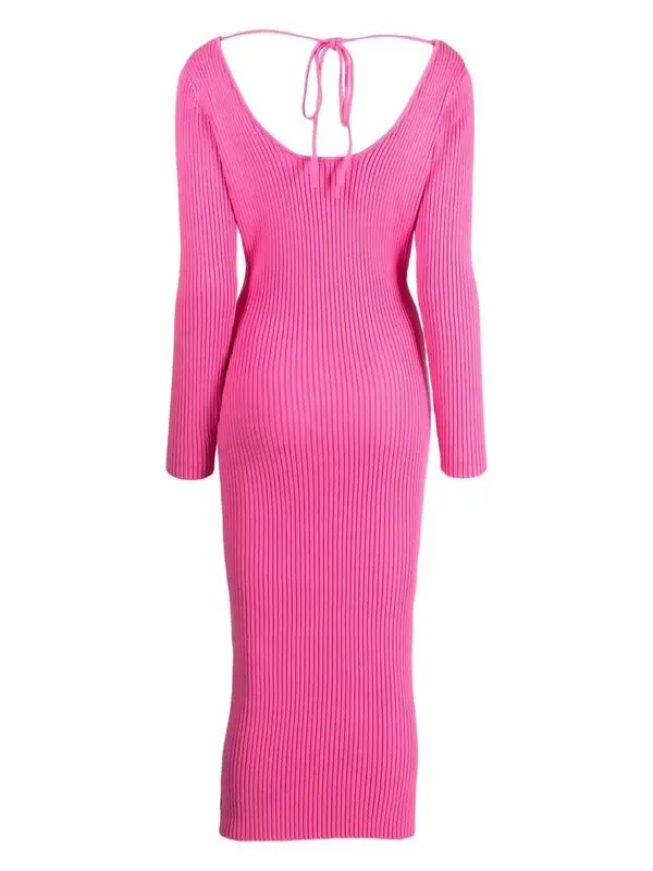 olivia rubin knit dress Farah Midi In Pink - 52% Off Mirabel dress