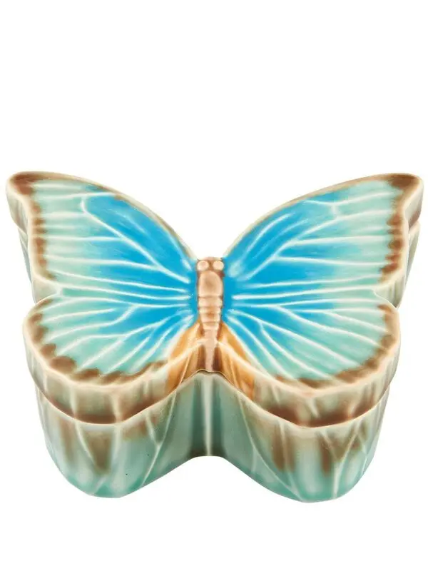 BORDALLO PINHEIRO Cloudy Butterflies' Trinket Box - Green