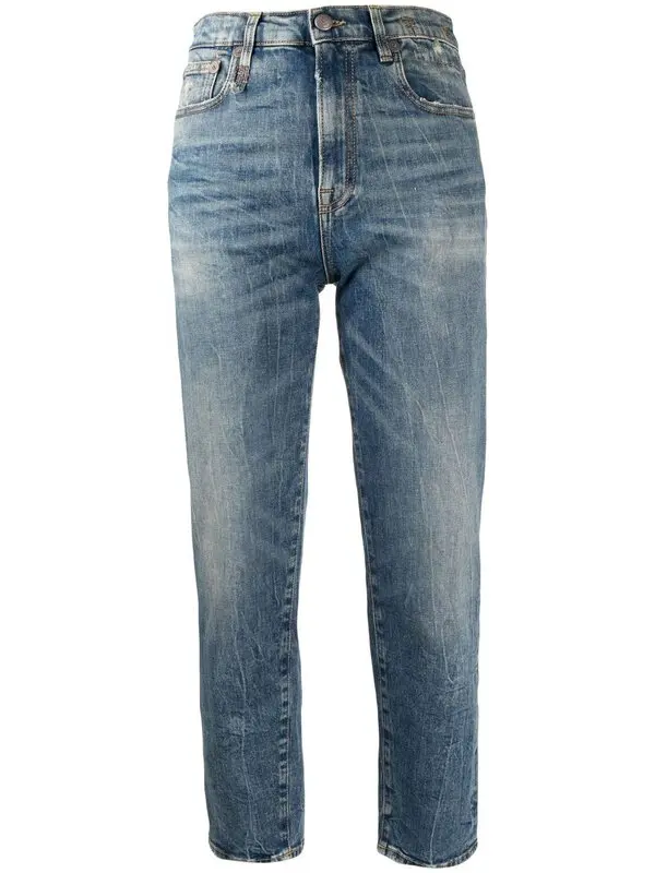 R13 High-waist Cropped Jeans