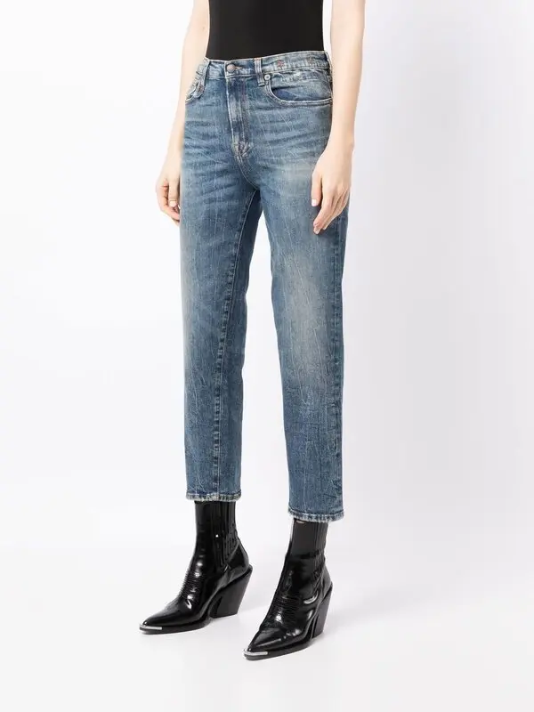 R13 High-waist Cropped Jeans