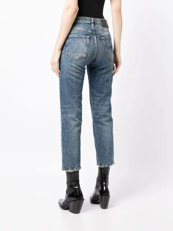 R13 High-waist Cropped Jeans