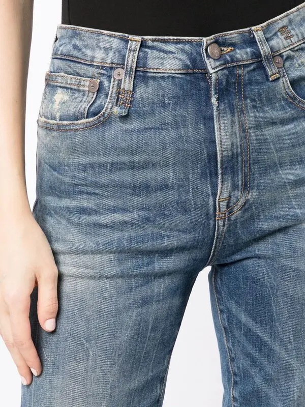 R13 High-waist Cropped Jeans