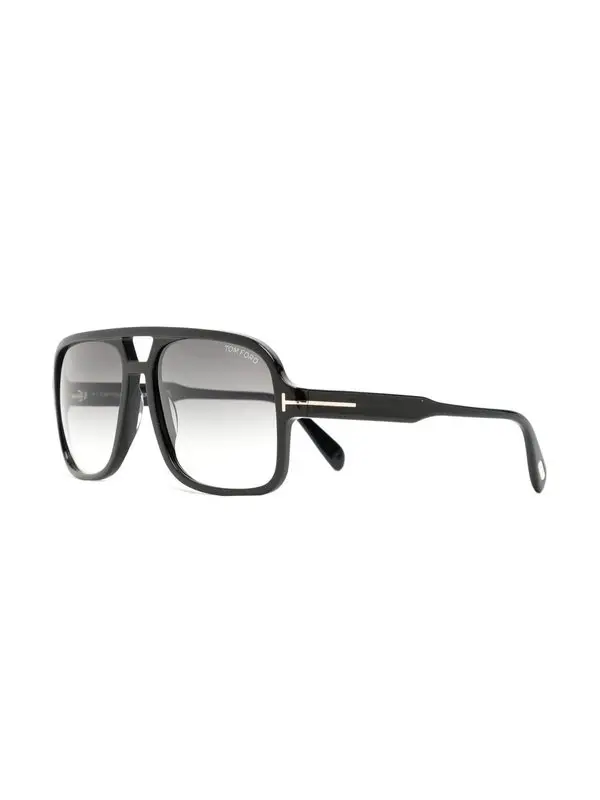 TOM FORD Pilot-frame Tinted Sunglasses - Black