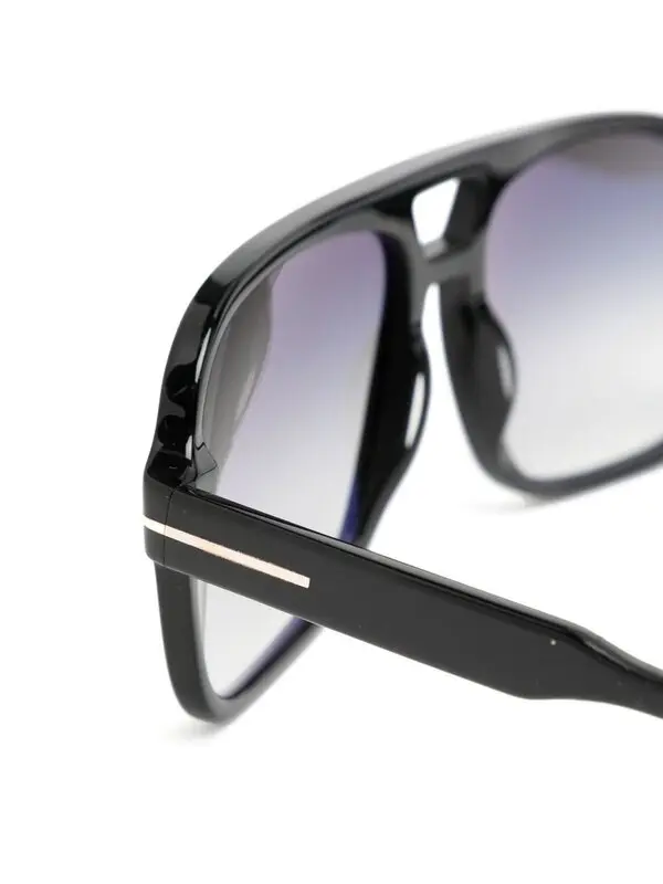 TOM FORD Pilot-frame Tinted Sunglasses - Black