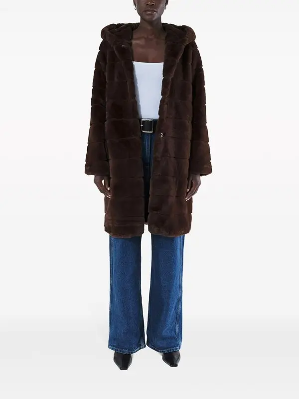 Apparis Faux-fur Hooded Coat