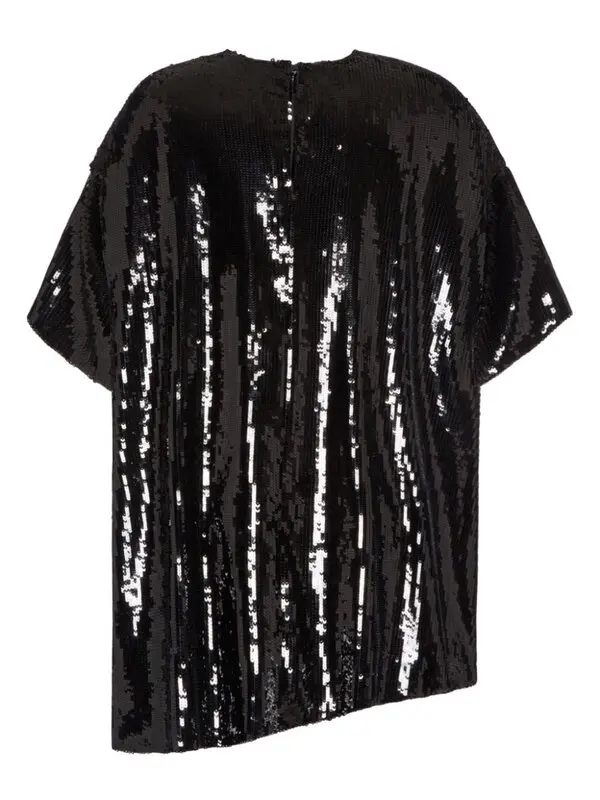 Valentino Garavani Sequin-embroidered Organza T-shirt