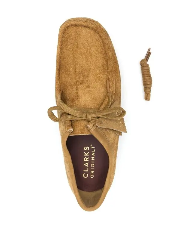Clarks Wallabee Lace-up Derby Shoes - Yellow