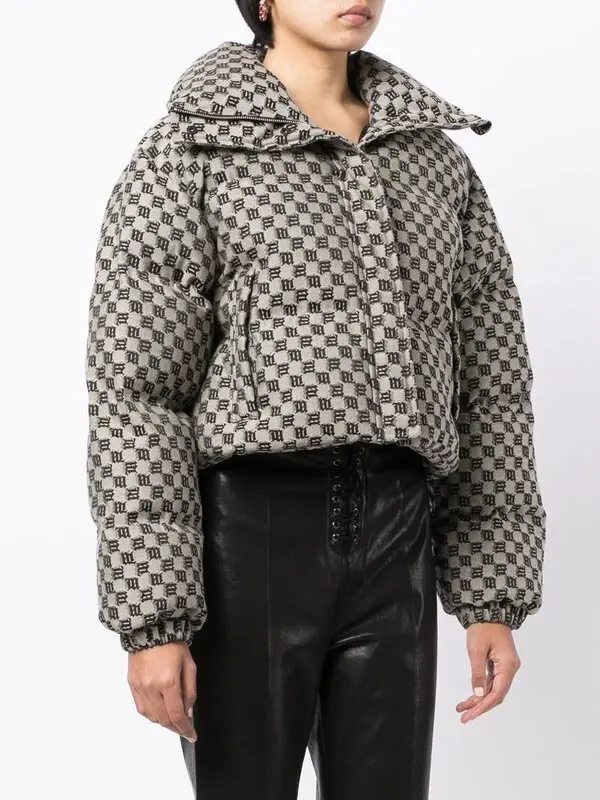 MISBHV Monogram Cropped Puffer Jacket
