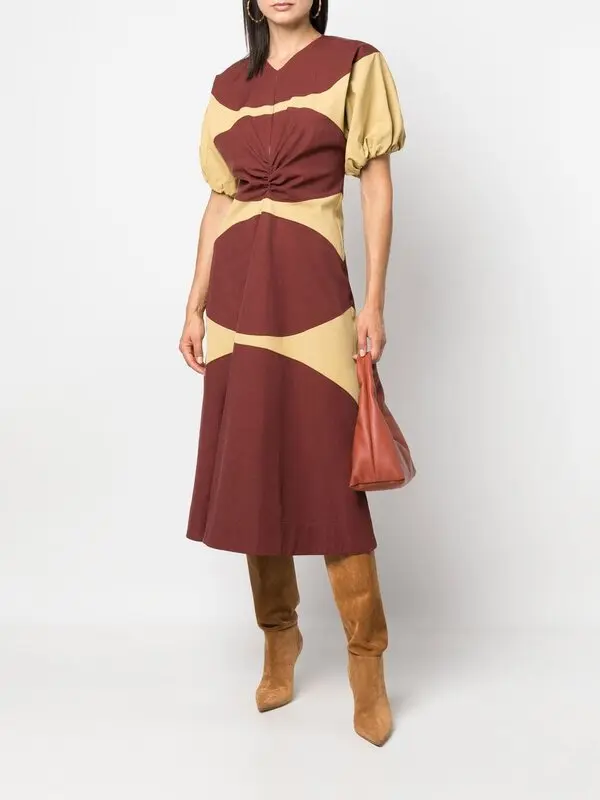 Colville Colour-block Midi Dress