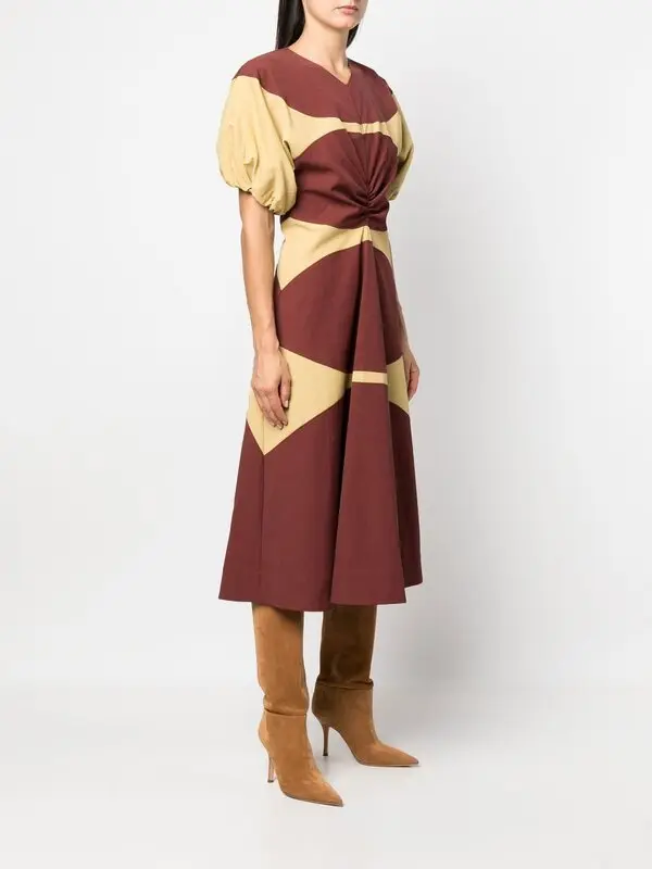 Colville Colour-block Midi Dress