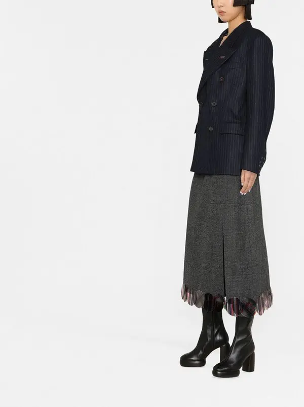 MAISON MARGIELA Pinstripe Double-breasted Wool Blazer