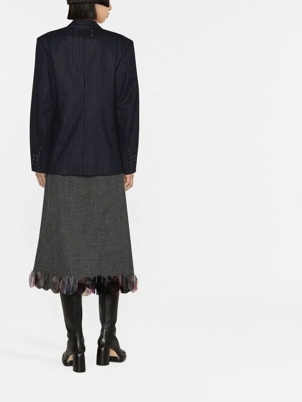 MAISON MARGIELA Pinstripe Double-breasted Wool Blazer