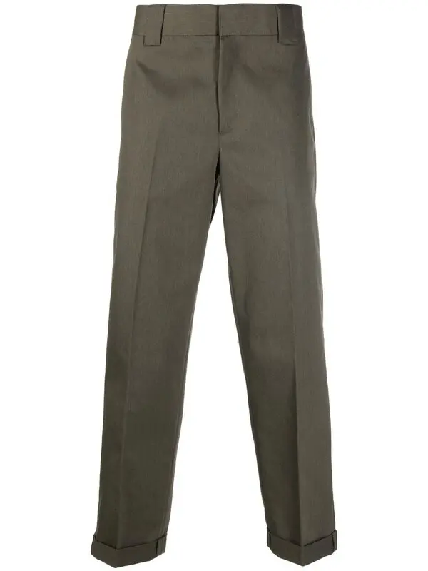 GOLDEN GOOSE Straight-leg Cropped Trousers - Green