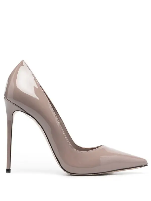 LE SILLA 115mm Eva Patent Leather Pumps - Brown