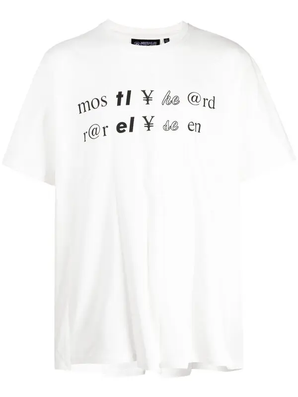 MOSTLY HEARD RARELY SEEN Graphic-print Cotton T-shirt - White
