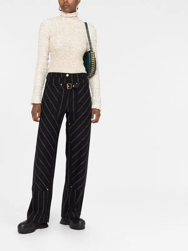 Stella McCartney Striped Straight-leg Trousers
