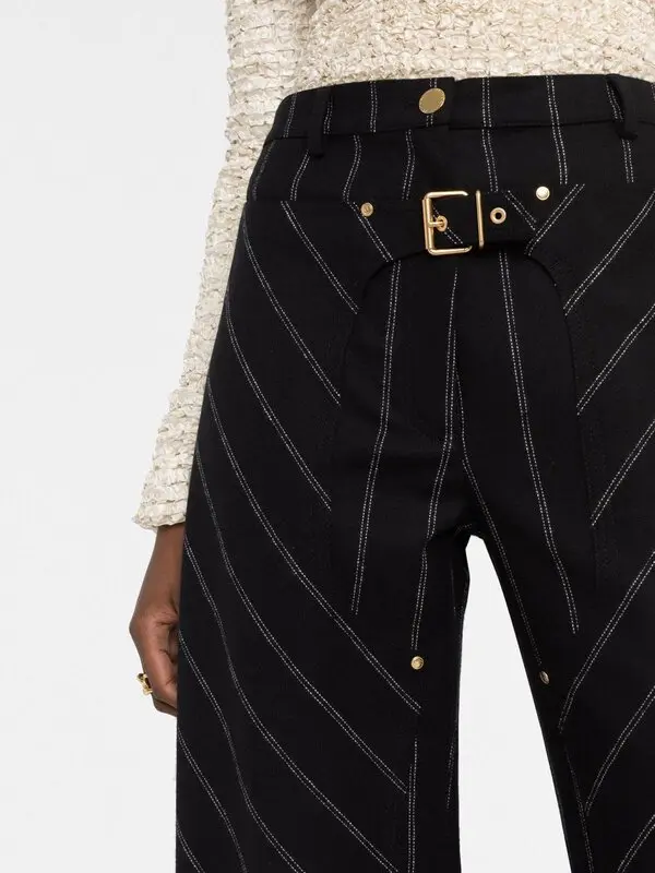 Stella McCartney Striped Straight-leg Trousers