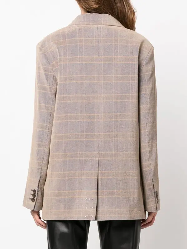 Alexander McQueen Check Print Blazer