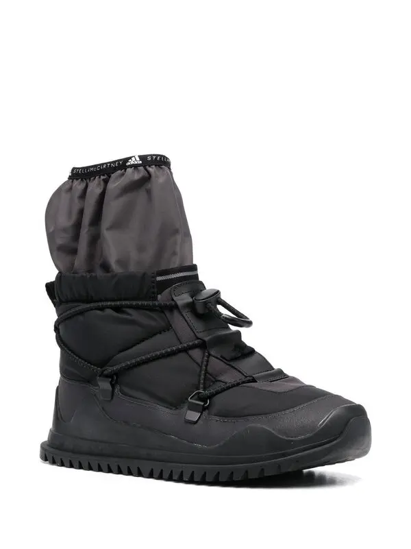 Adidas By Stella McCartney Logo Tape Detail Lace-up Boots