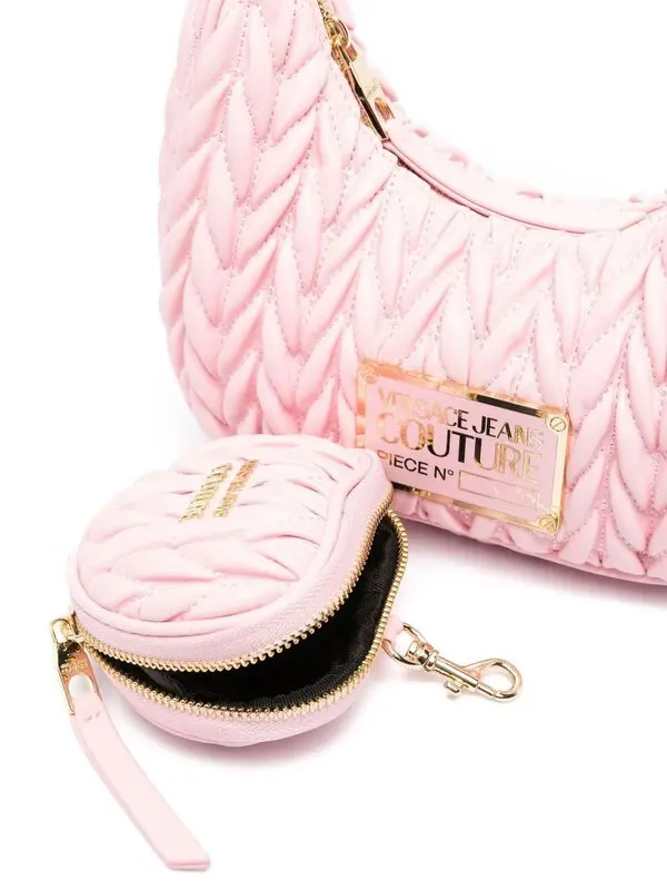 Versace Chevron-quilted Logo-plaque Mini Bag