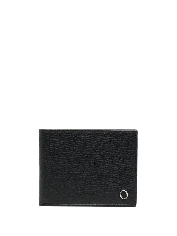 ORTIGNI Bi-fold Leather Wallet - Black