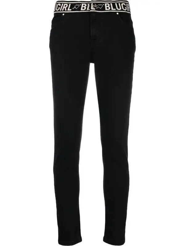 BLUGIRL Logo Skinny Jeans