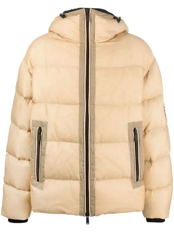 Dsquared2 Logo-patch Padded Jacket - Neutrals