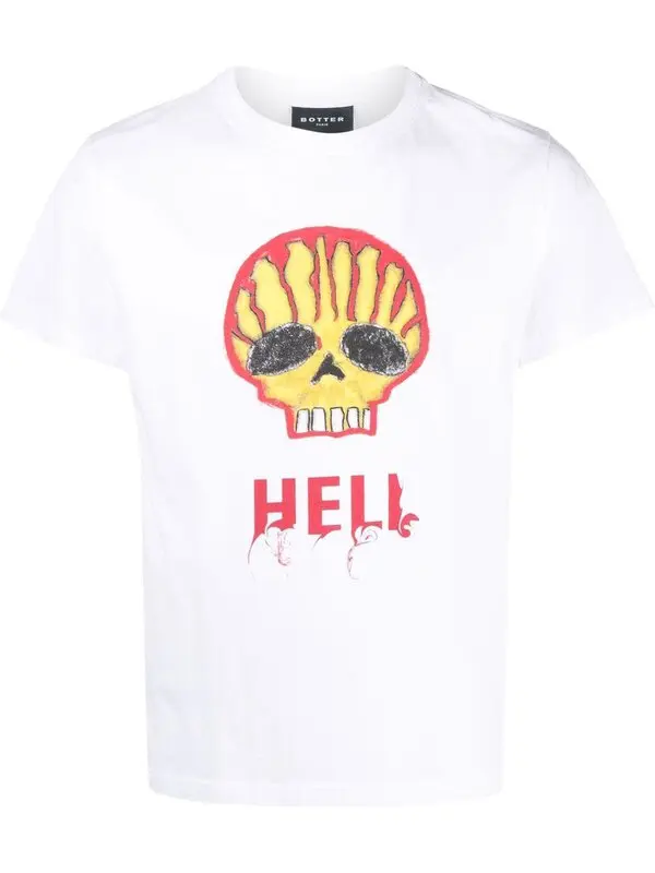 BOTTER Skull-print Short-sleeve T-shirt - White