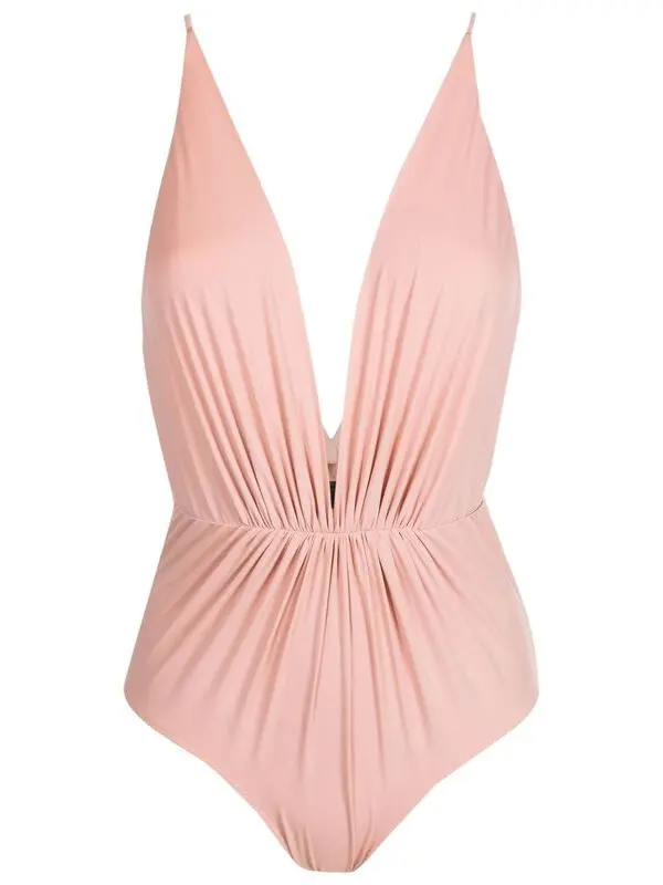 CLUBE BOSSA Gathered Swimsuit - Neutrals
