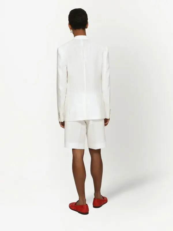 Dolce & Gabbana Tailored Linen Shorts - White
