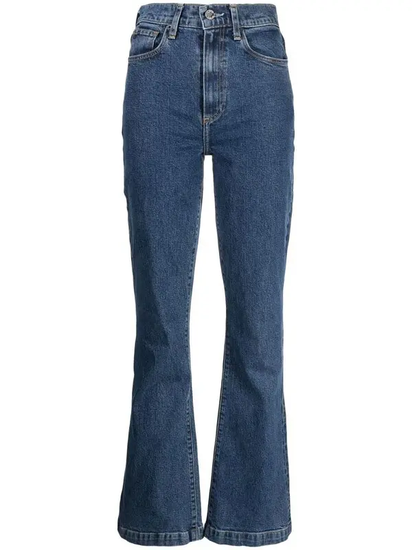 LE JEAN Remy High-waist Flared Jeans