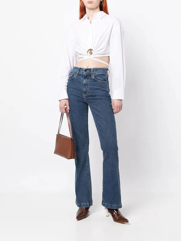 LE JEAN Remy High-waist Flared Jeans