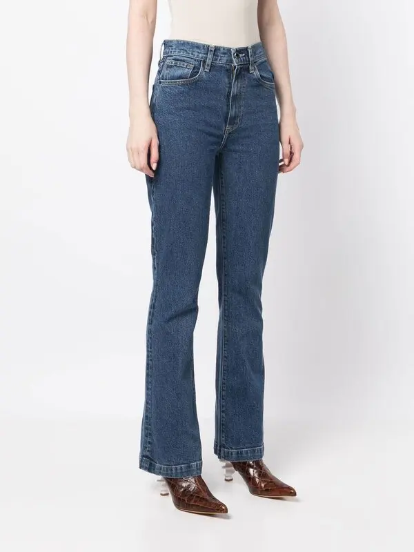 LE JEAN Remy High-waist Flared Jeans