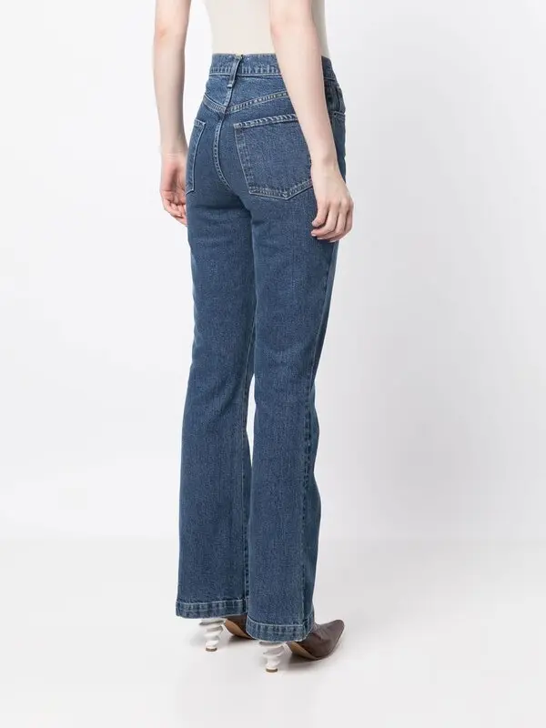 LE JEAN Remy High-waist Flared Jeans