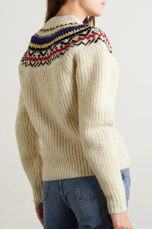 Isabel Marant Gil Fair Isle Wool-blend Sweater