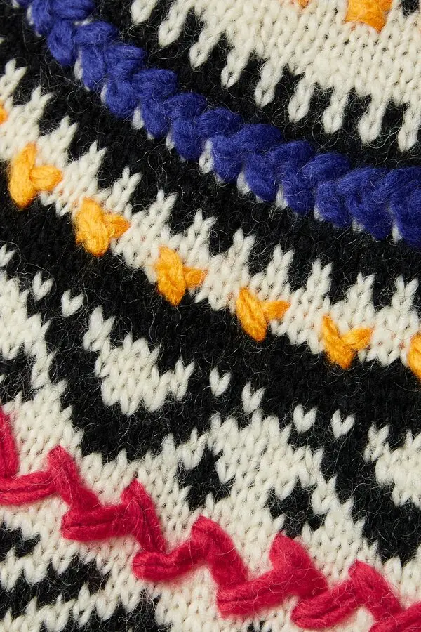 Isabel Marant Gil Fair Isle Wool-blend Sweater