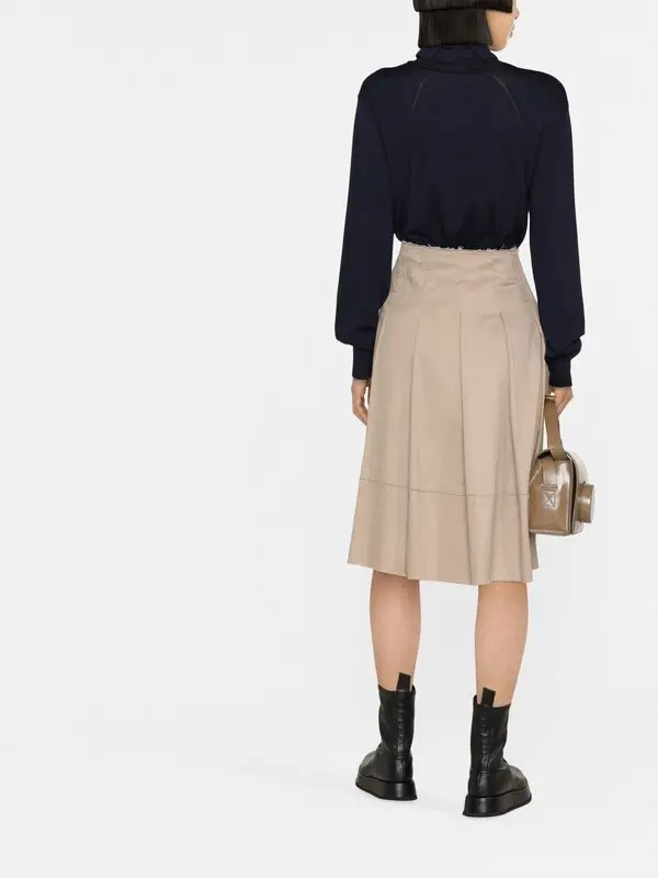 JIL SANDER Roll-neck Wool Jumper - Blue