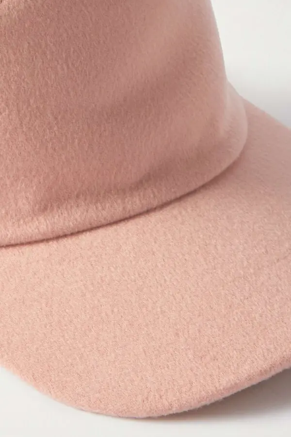 Loro Piana Pink Cashmere Baseball Cap