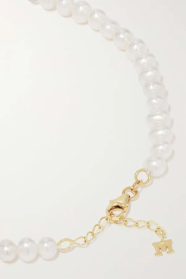 Mateo Not Your Mother's 14-karat Pearl Anklet