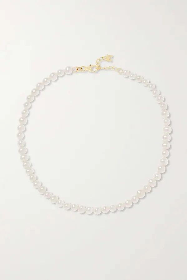 Mateo Not Your Mother's 14-karat Pearl Anklet