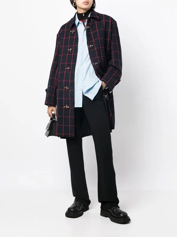 Rokh Check-patterned Coat