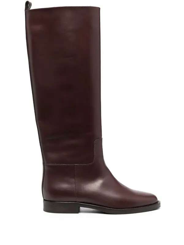 VIA ROMA 15 Leather Knee-length Boots - Brown