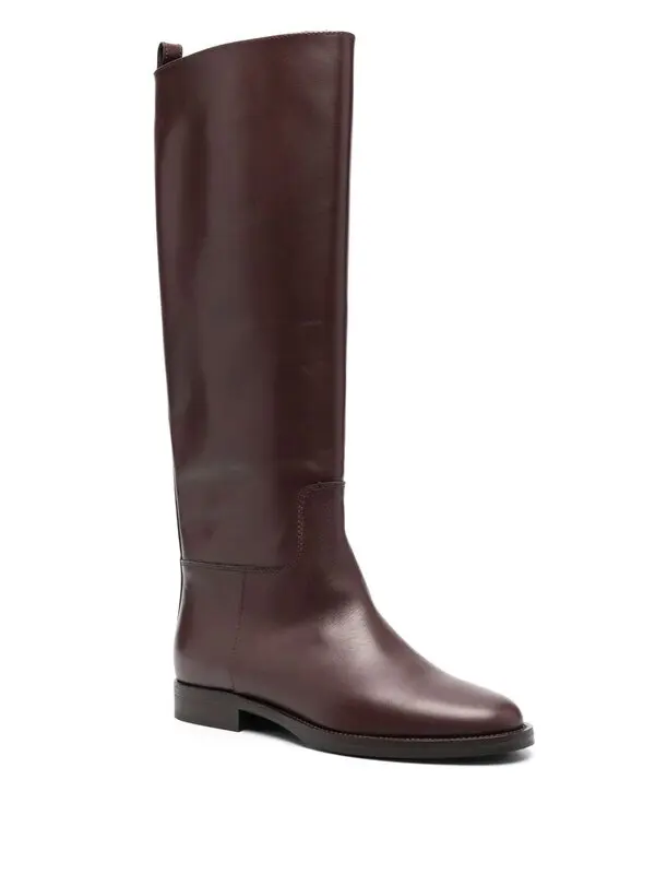 VIA ROMA 15 Leather Knee-length Boots - Brown