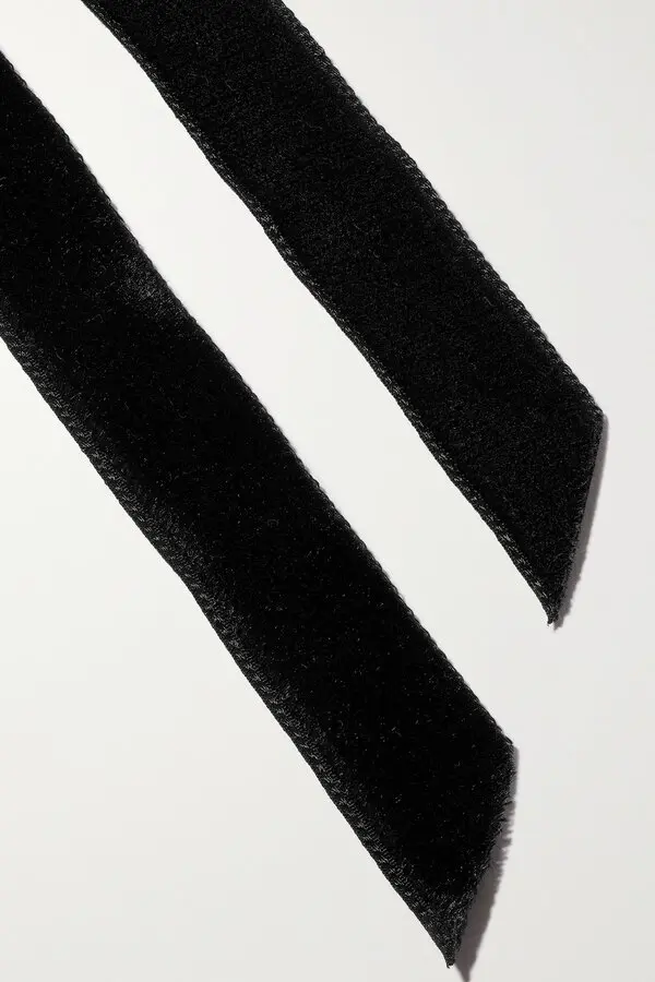 Mateo Lady Velvet Pearl And Diamond Choker