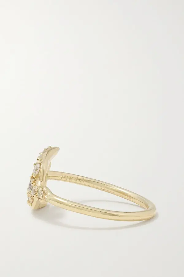 Jacquie Aiche Swallow Diamond Ring