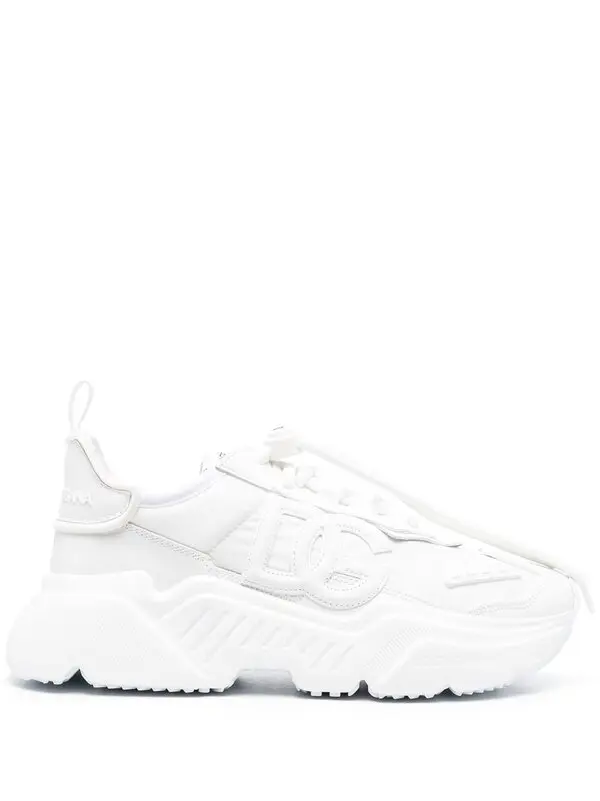 Dolce & Gabbana Daymaster Leather Sneakers - White