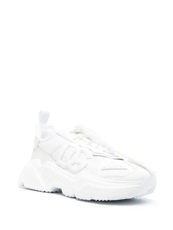 Dolce & Gabbana Daymaster Leather Sneakers - White