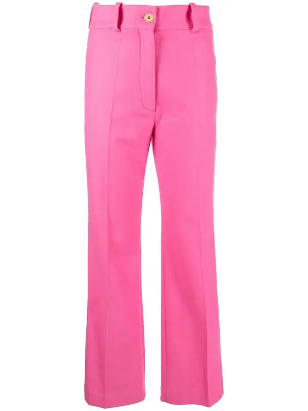 PATOU Straight Leg Trousers - Pink