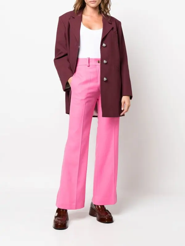 PATOU Straight Leg Trousers - Pink
