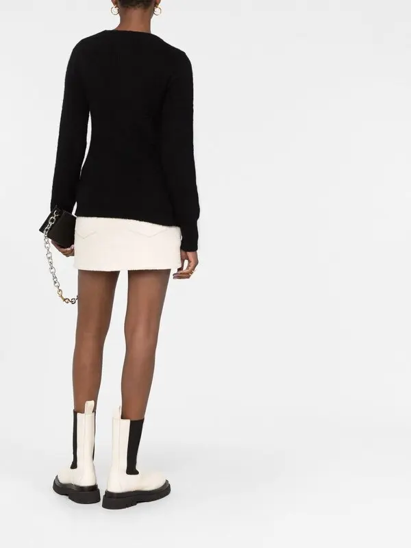 Jacquemus La Maille Pau Asymmetric Cardigan - Black